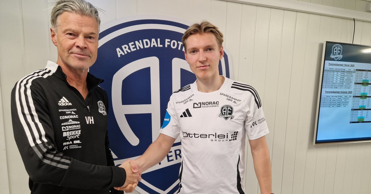 Aleksander Opsahl har signert / Arendal
