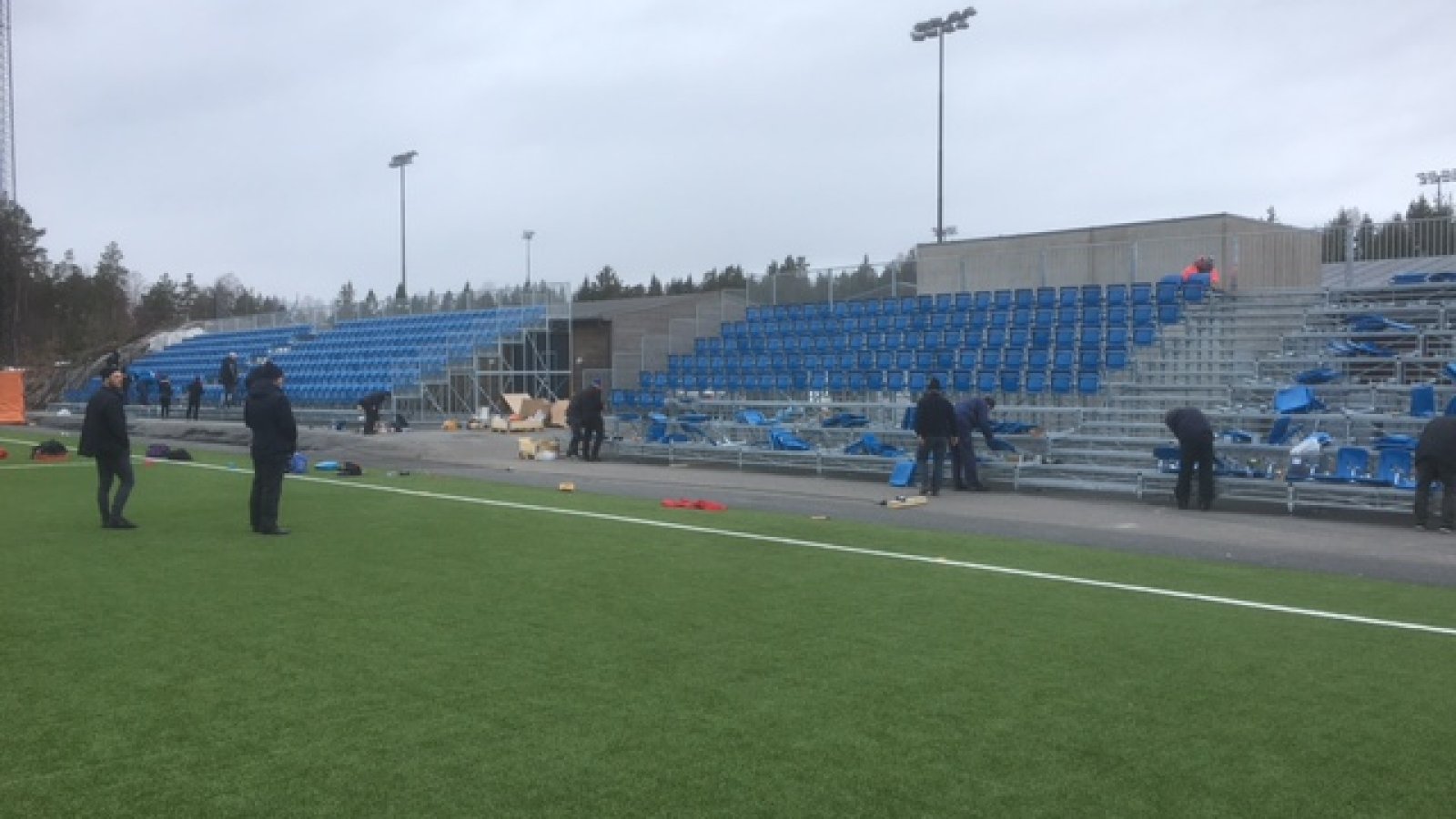 Tribunene snart ferdige / Arendal Tribunene snart ferdige / Arendal